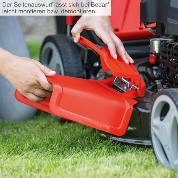 Rasenmäher MS173-51E Scheppach - E-Start | Radantrieb | 4,1PS | 51cm ...