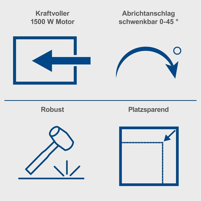 Abricht- & Dickenhobelmaschine HMS1070 Scheppach - 1500W | Hobelbreite ...