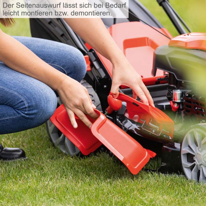 Rasenmäher MS225-56E Scheppach - E-Start | Radantrieb | 6PS | 56cm ...